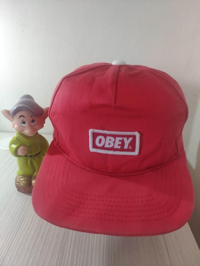 Topi preloved/2nd Obey Original Casual, Fesyen Pria, Aksesoris, Topi di ...