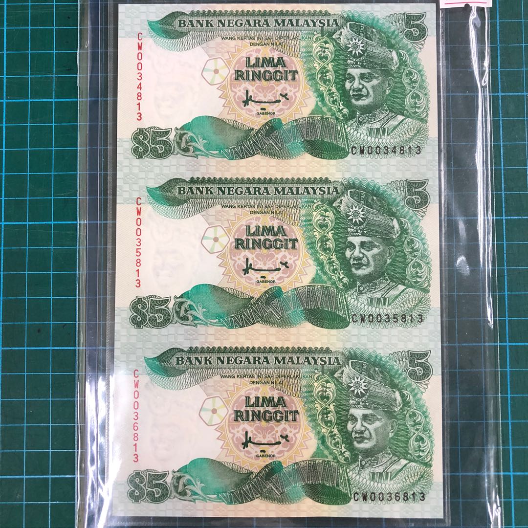 UNCUT RM5 , Hobbies & Toys, Memorabilia & Collectibles, Currency on ...