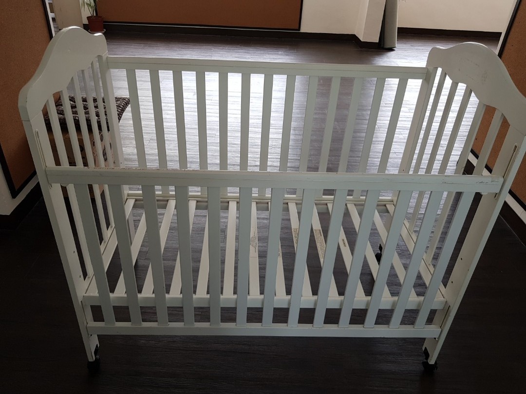 White baby cot, Babies & Kids, Baby Nursery & Kids Furniture, Cots ...