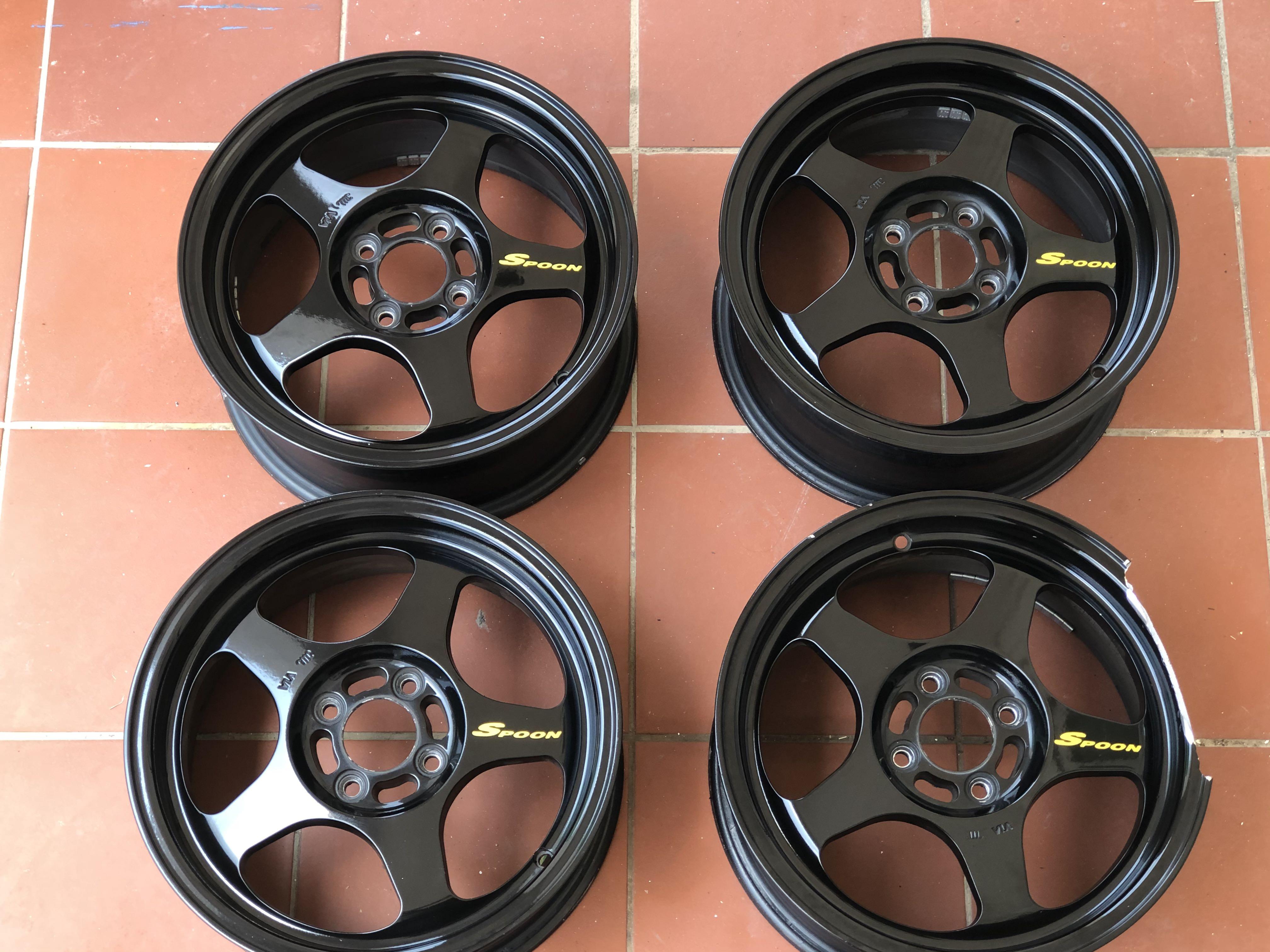 15” Spoon Sports Rims 3pcs only., Car Accessories, Tyres & Rims on ...