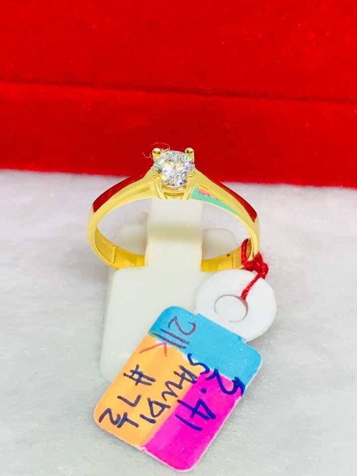 21K SAUDI ENGAGEMENT RING, Women's Fashion, Jewelry & Organizers, Rings ...