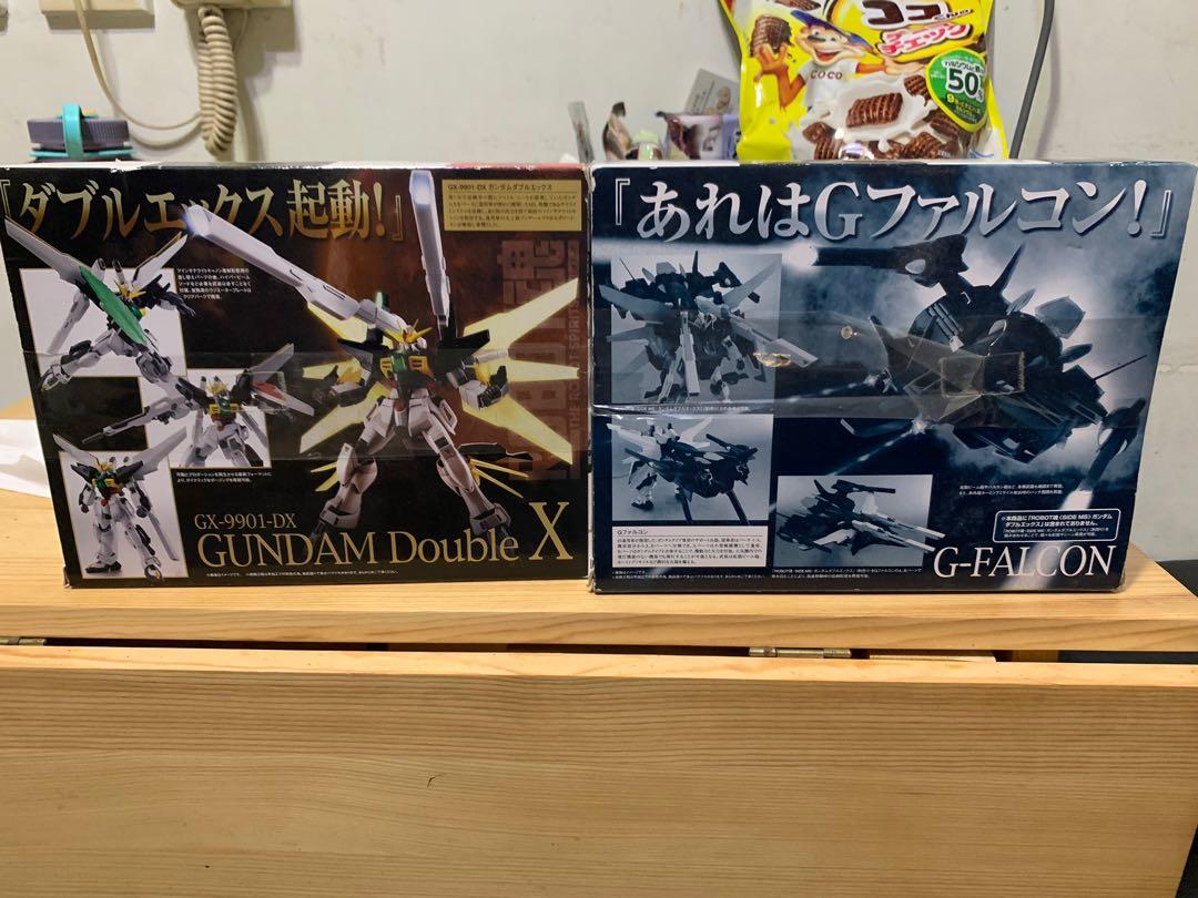 全新 日版 高達 dx double x gundam 連 g Falcon set 套裝 robot 魂 魂限 限定 （非 metal ...