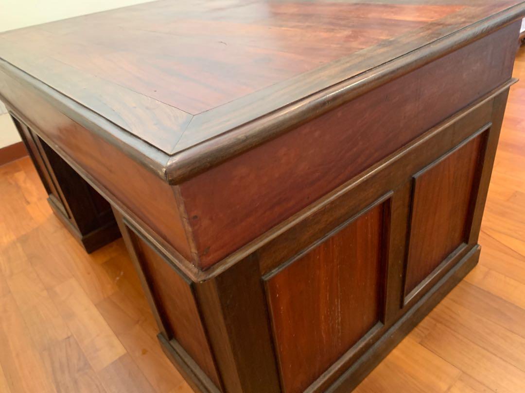 Antique French Colonial Desk from Pondicherry, India, Furniture & Home ...