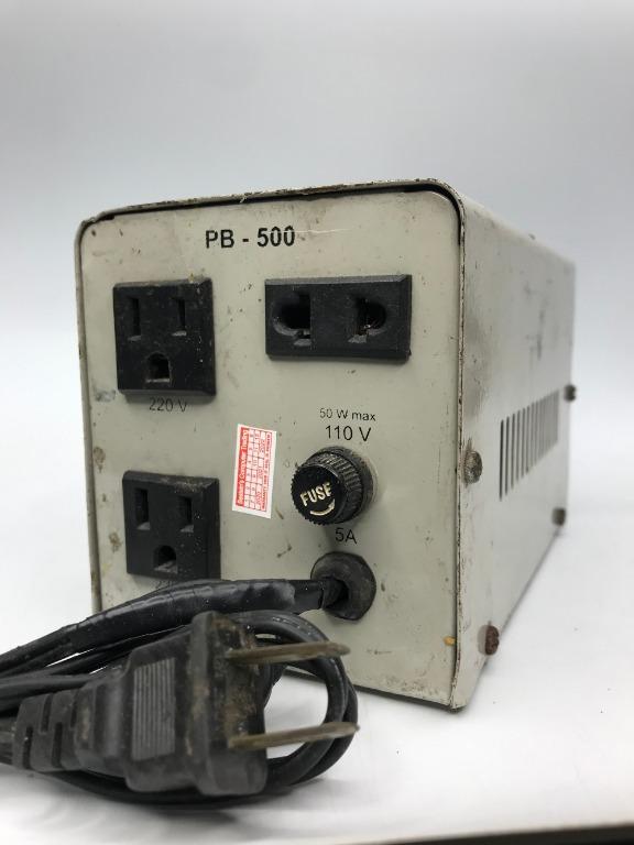 AVR, AUTOMATIC VOLTAGE REGULATOR, 500 WATTS, ASSORTED BRAND, 3x SOCKET ...