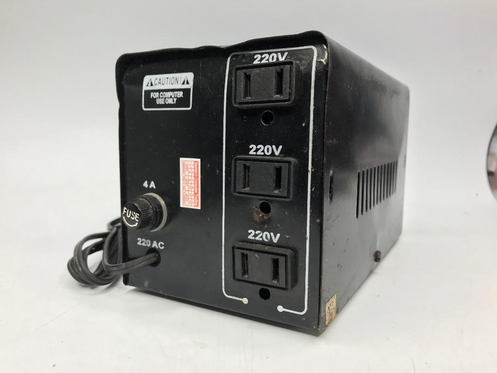 AVR, AUTOMATIC VOLTAGE REGULATOR, 500 WATTS, ASSORTED BRAND, 3x SOCKET ...