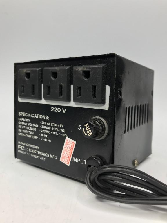 AVR, AUTOMATIC VOLTAGE REGULATOR, 500 WATTS, ASSORTED BRAND, 3x SOCKET ...