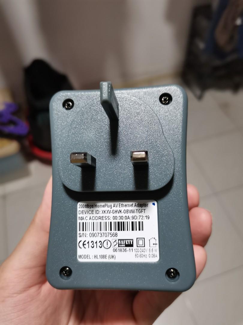 Aztech Powerline Networking Homeplug AV 200 Mbps Ethernet Adaptor ...