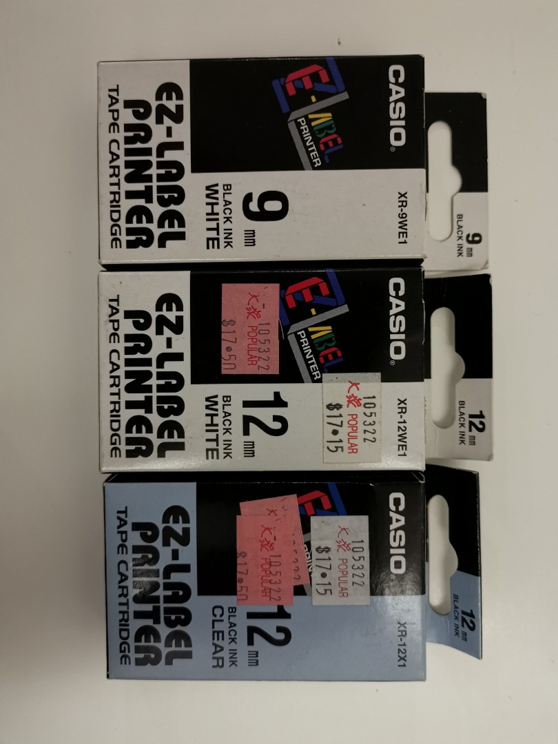 Casio Ez-Label Printer Tape Cartridge, Hobbies & Toys, Stationery ...