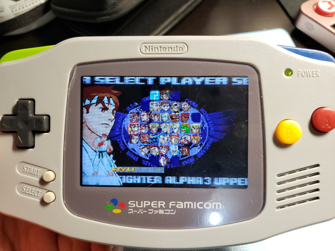 GBA Gameboy advance 改高亮 ips屏 sfc超任色殼, 電子遊戲, 電子遊戲機, Nintendo 任天堂 - Carousell
