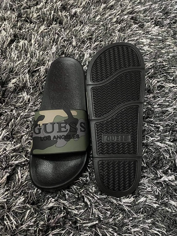 GUESS SLIDES, For men, Men's Fashion, Footwear, Slippers & Slides on ...