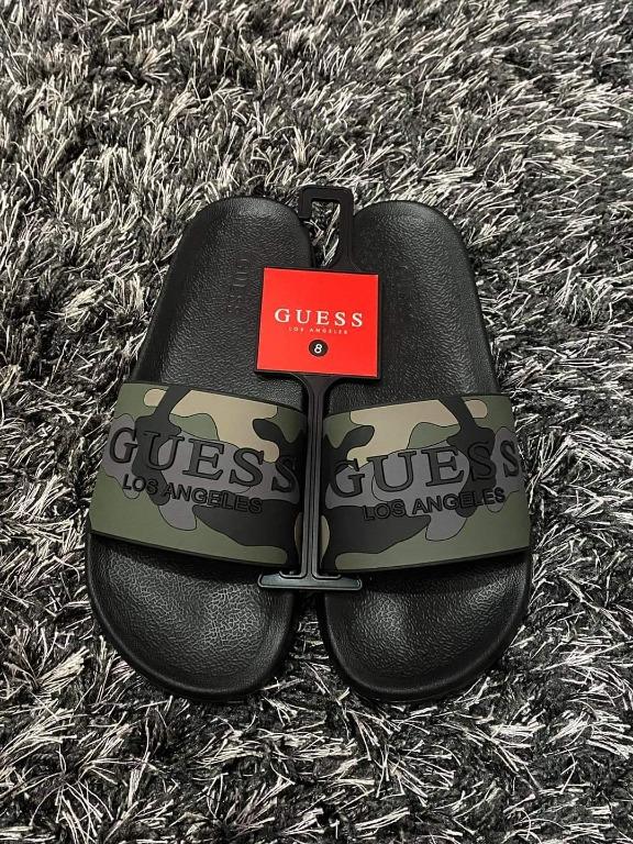 GUESS SLIDES, For men, Men's Fashion, Footwear, Slippers & Slides on ...