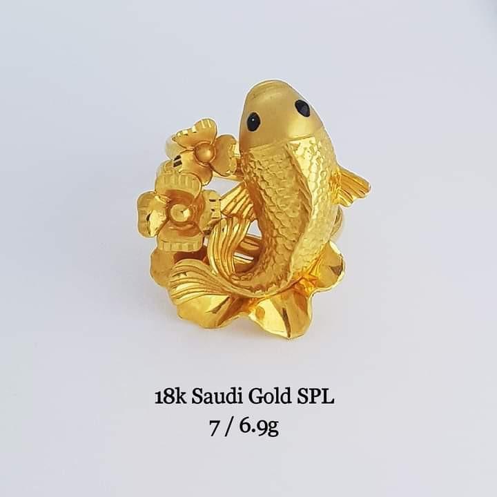 Koi fish ring 18k gold spl, Women's Fashion, Jewelry & Organizers ...