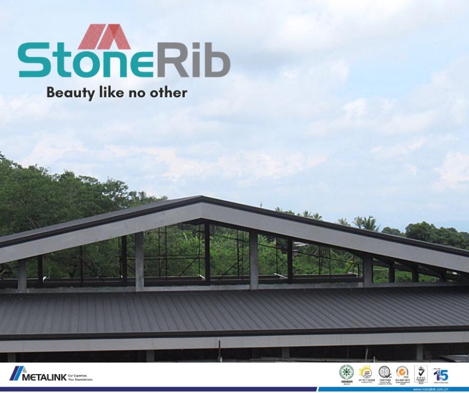 LONG-SPAN STONE-COATED RIB ROOF, Commercial & Industrial, Construction ...