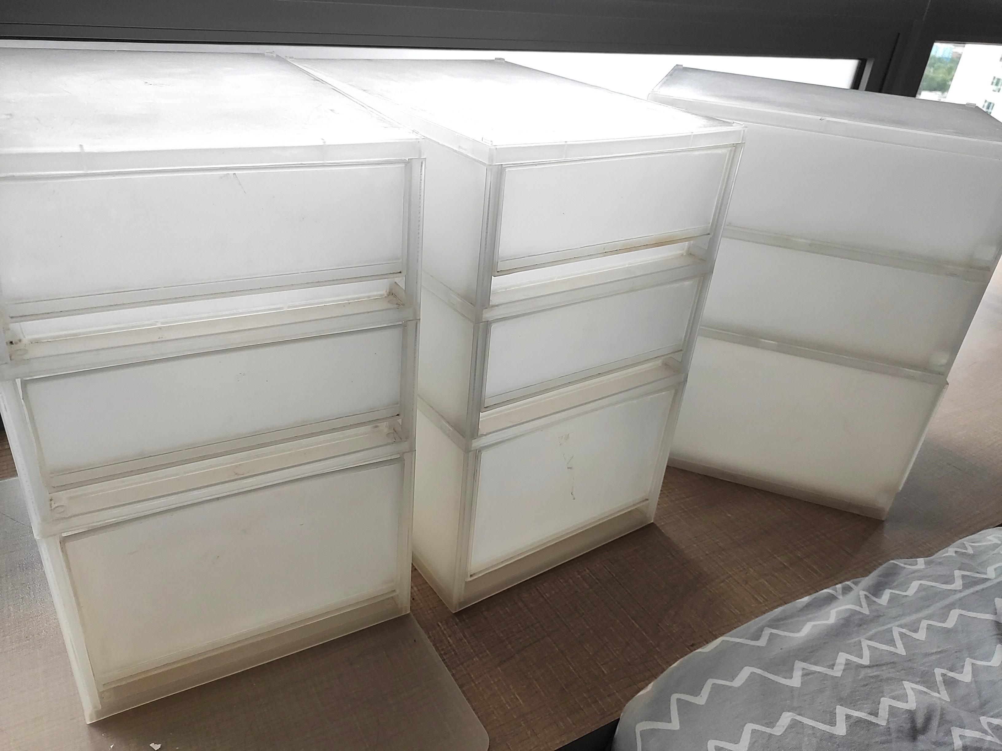 Muji plastic storage drawers, Furniture & Home Living, Home Improvement ...