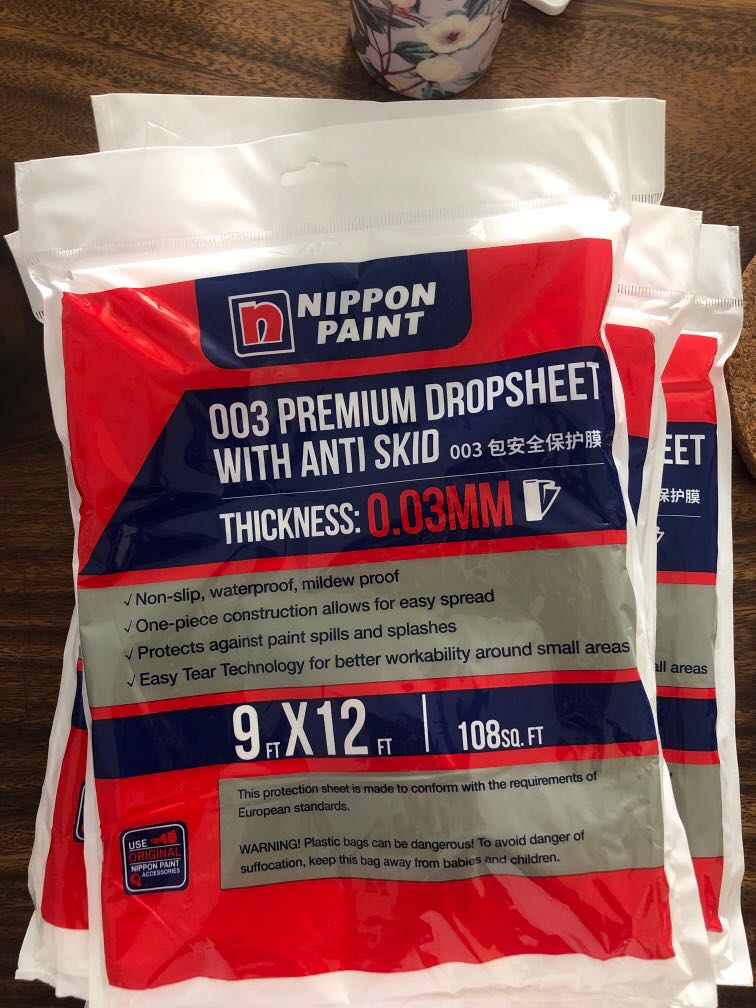 Nippon Paint 003 Premium Dropsheet with Anti Skid, Everything Else on ...