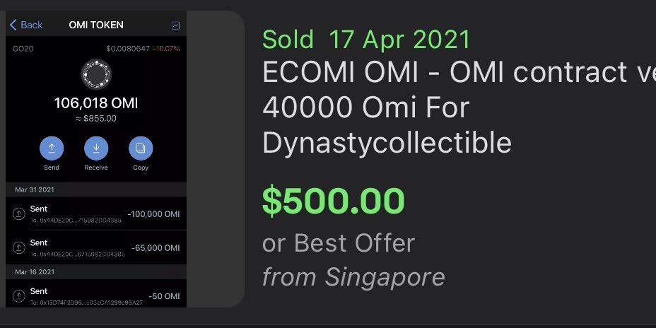 Omi token for Veve app gems, Hobbies & Toys, Memorabilia & Collectibles ...