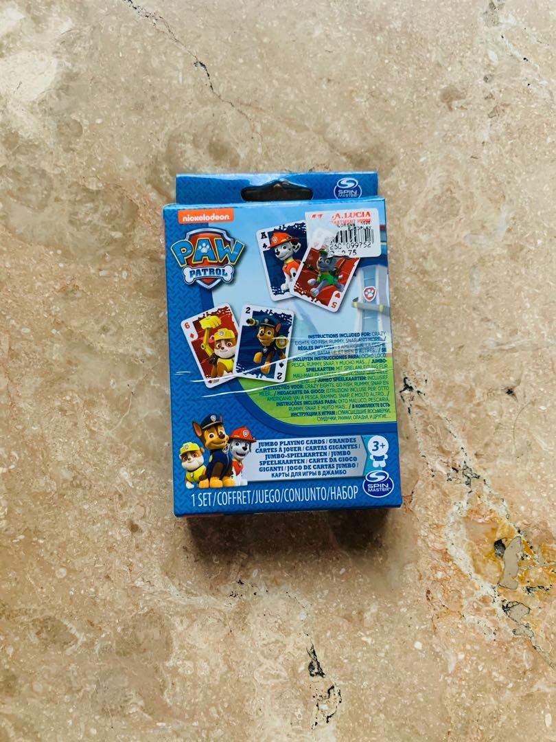 Paw Patrol Playing Cards, Hobbies & Toys, Toys & Games on Carousell