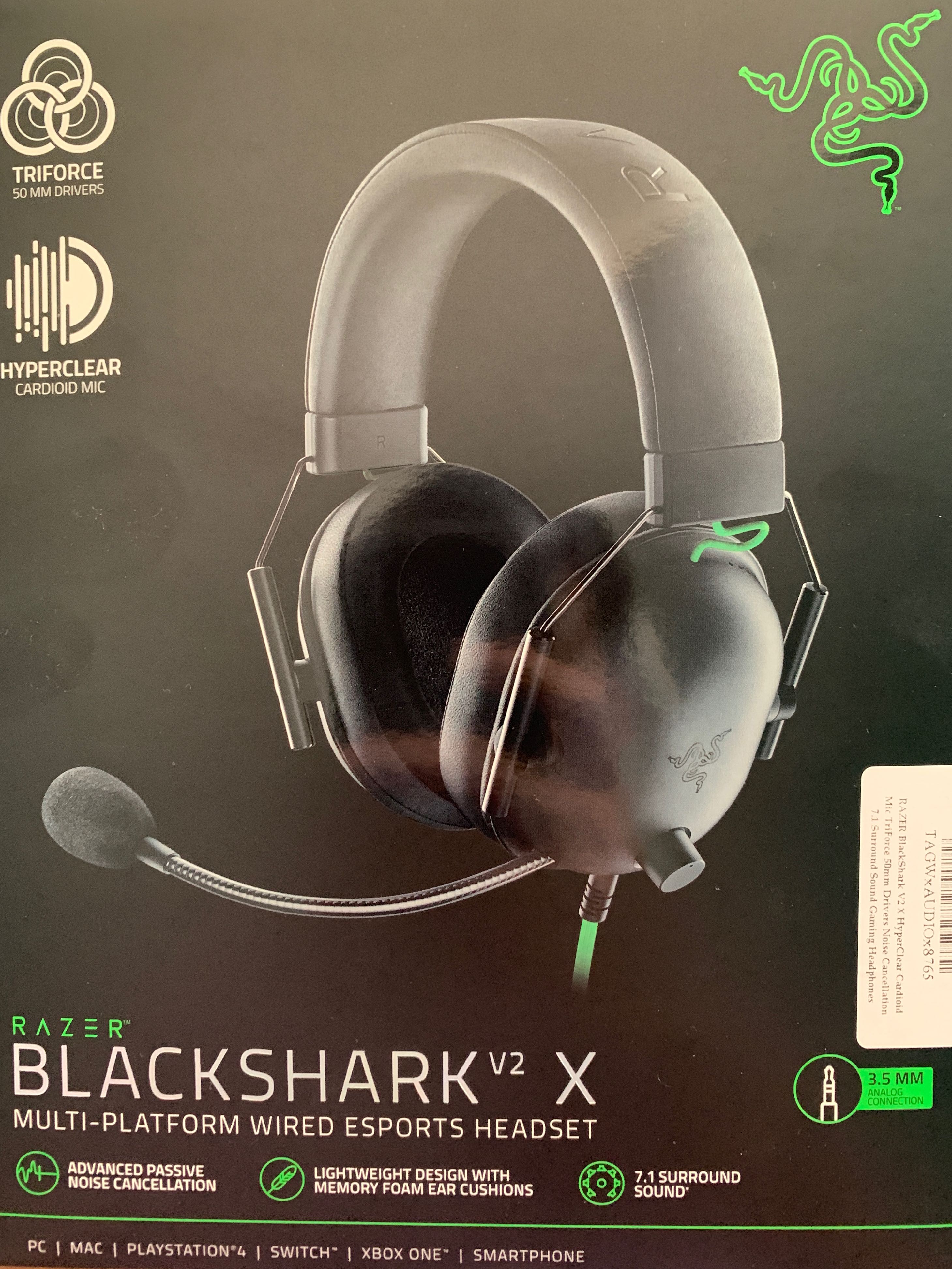 Razer Blackshark V2X, Audio, Headphones & Headsets on Carousell