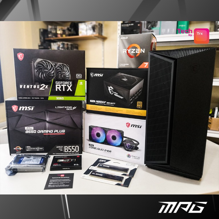 RXT-SB05 R7 3700X, RTX 3060, 32GB RAM MSI MPG THEMED PC, Computers ...