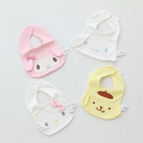 Sanrio Baby Hello Kitty and My Melody Pink Drool Feeding Burp Bib ...