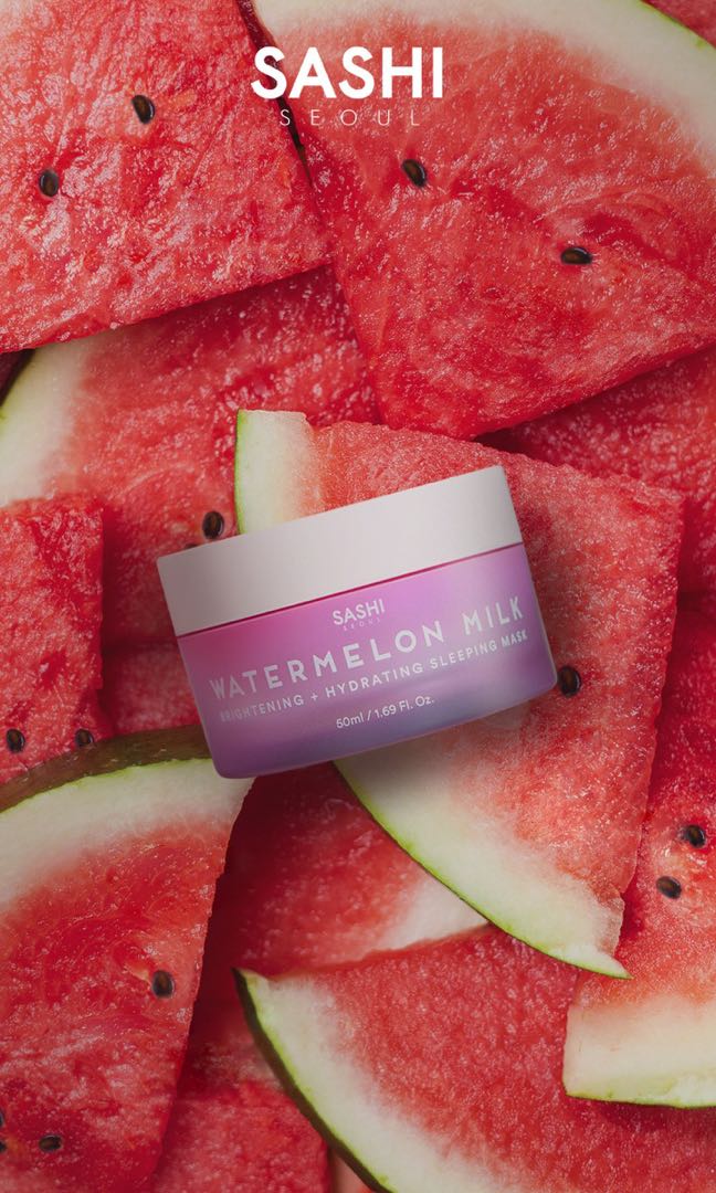 Sashi watermelon milk sleeping mask, Kesehatan & Kecantikan, Kulit ...