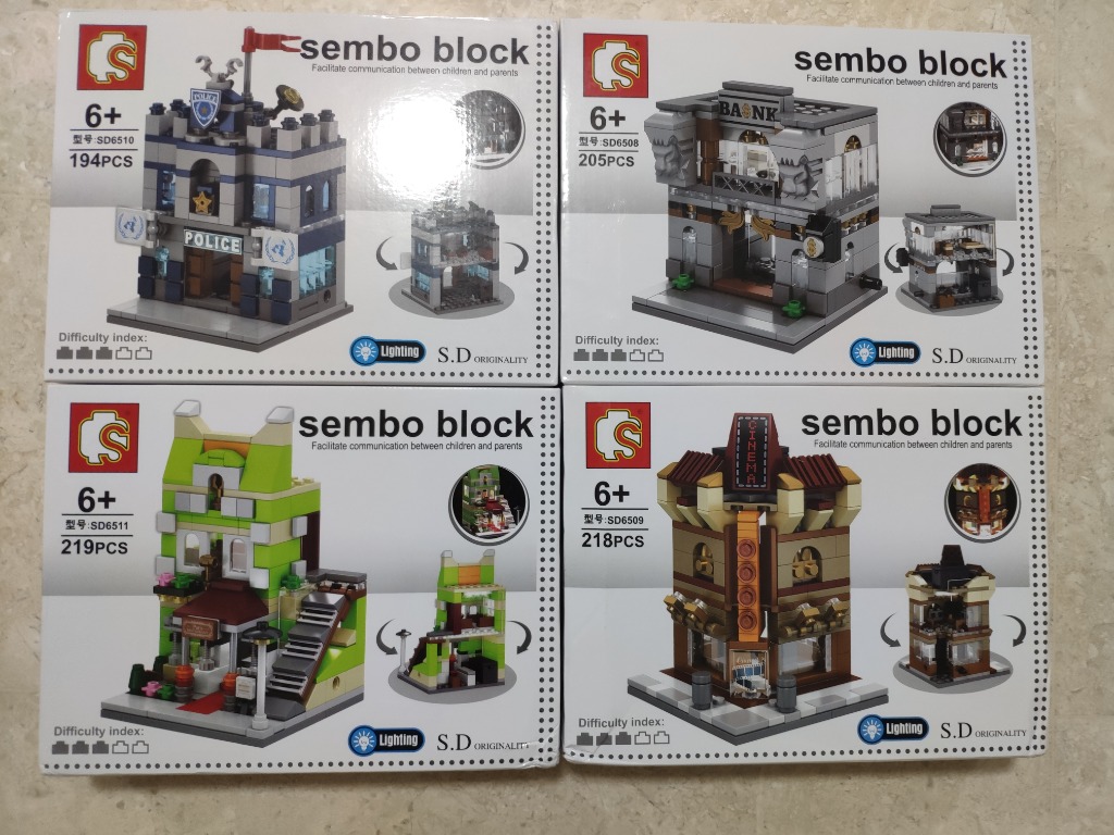 Sembo Block Shophouse Set, Hobbies & Toys, Toys & Games on Carousell