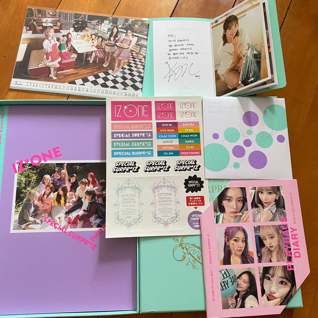 set 放 iz*one special surpr*iz photobox izone pb box 采源 chaewon postcard ...