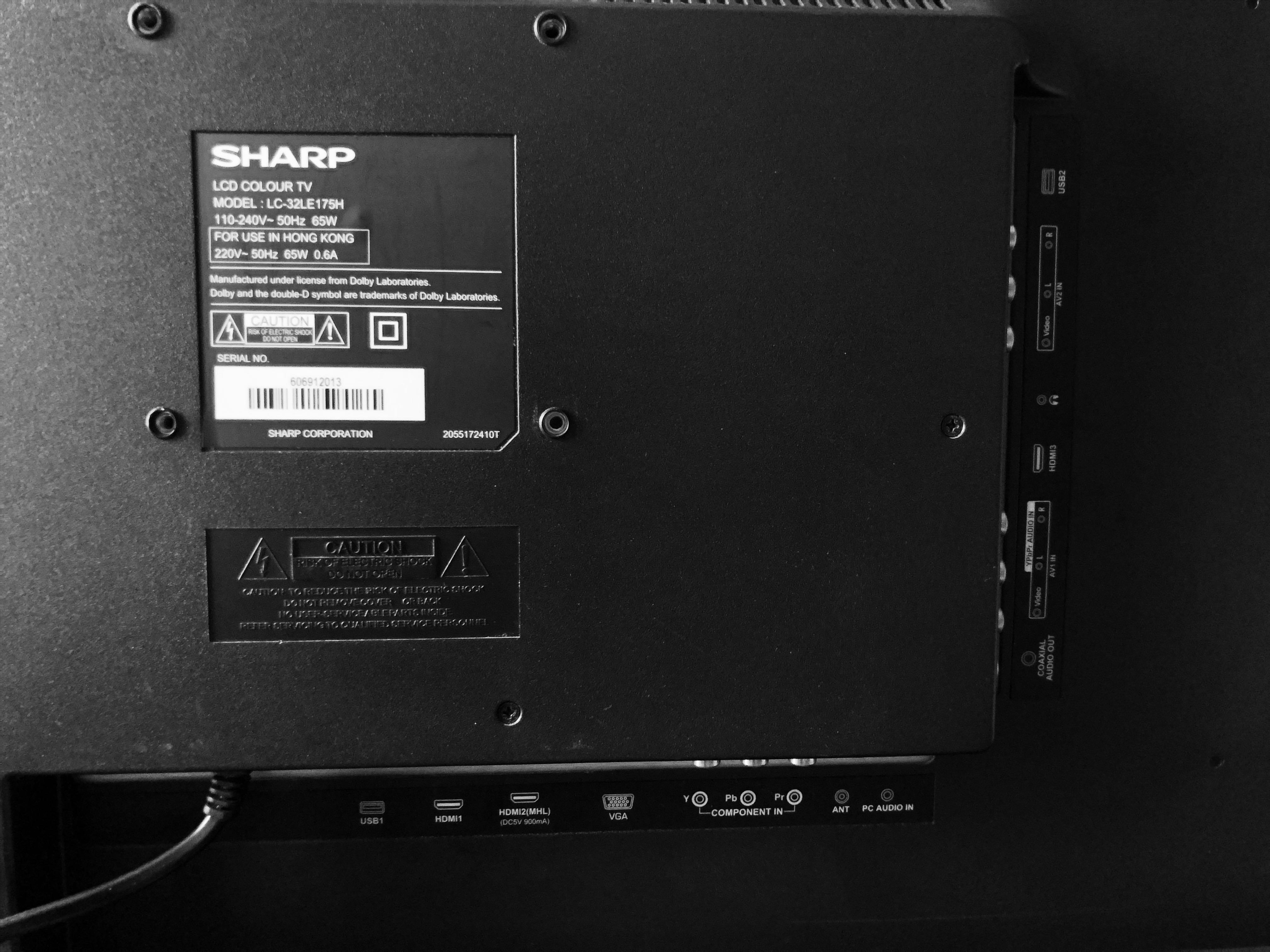 Sharp 32 inch with HDMI, 家庭電器, 電視 & 其他娛樂, 電視組件及配件 - Carousell