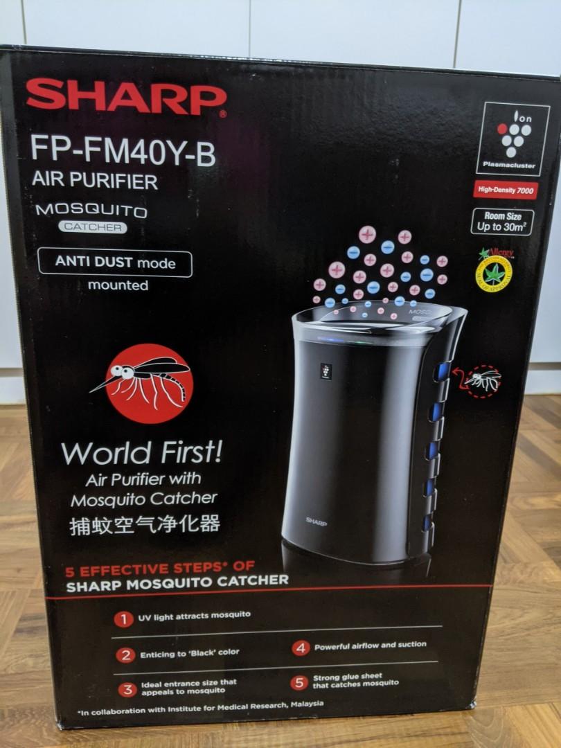 Sharp Plasma cluster Air Purifier with Mosquito Catcher FP-FM40Y-B, TV ...