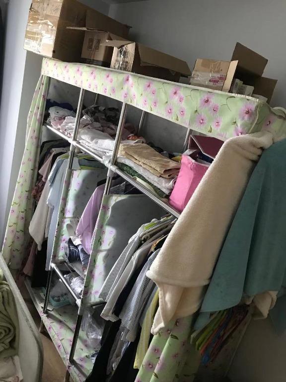 Simple wardrobe Simple Multifunction Cloth Wardrobe Storage Cabinets ...