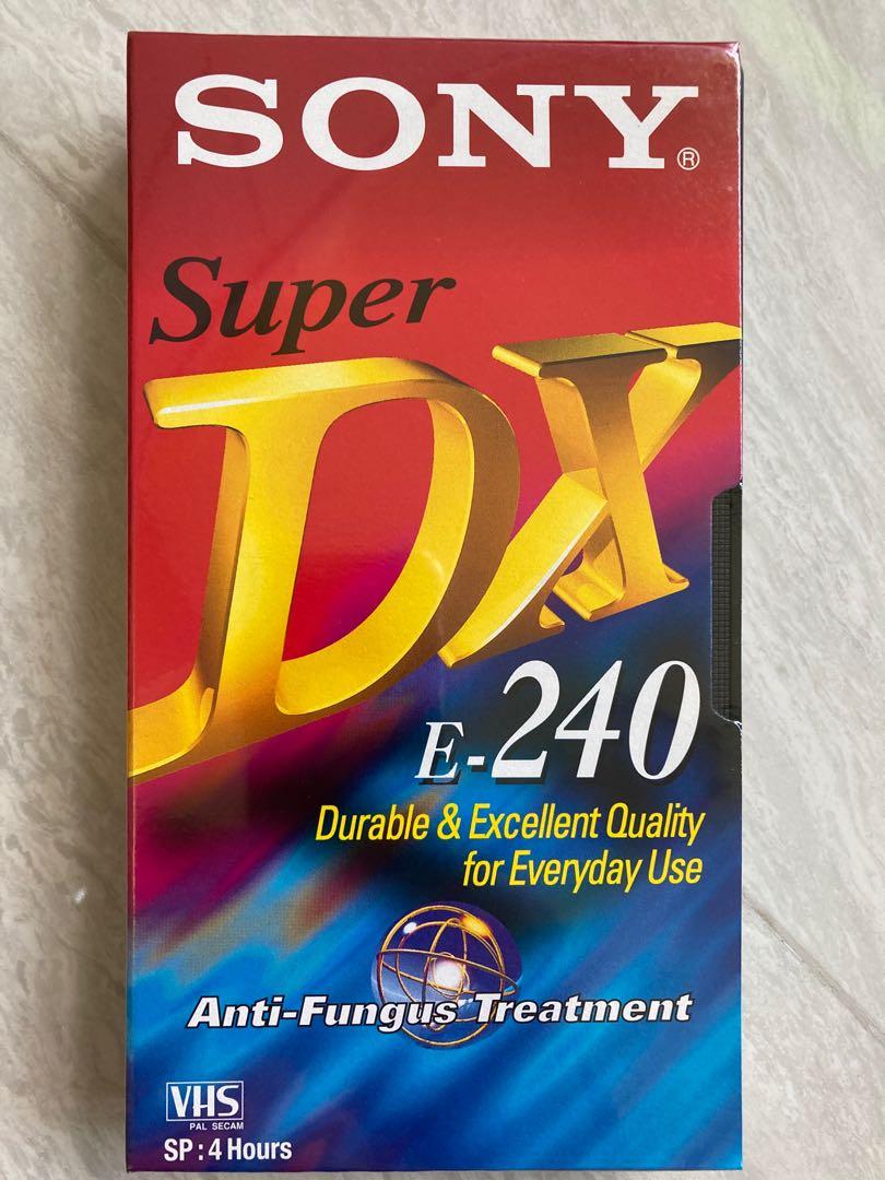 Sony Super DX E-240 VHS Tape SP:4hours, TV & Home Appliances, TV & Entertainment, TV Parts ...