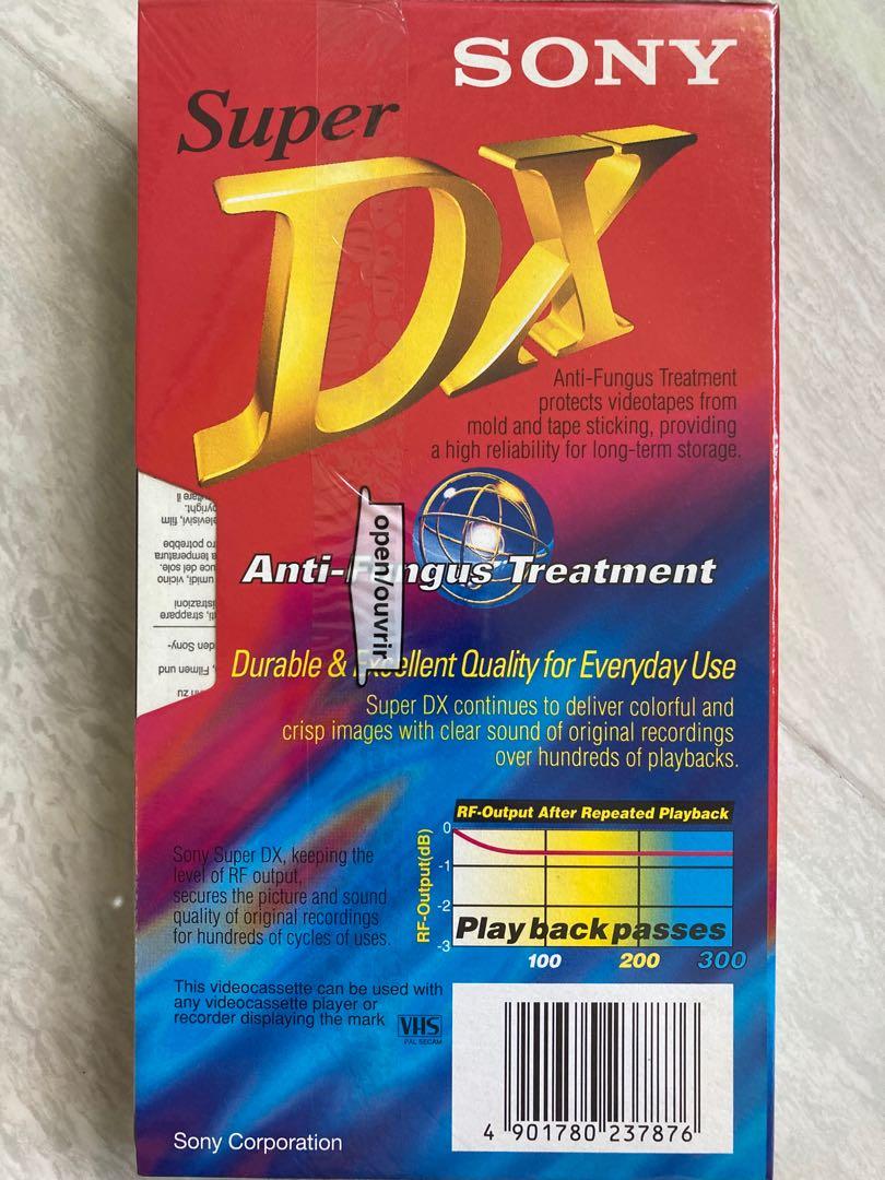 Sony Super DX E-240 VHS Tape SP:4hours, TV & Home Appliances, TV & Entertainment, TV Parts ...