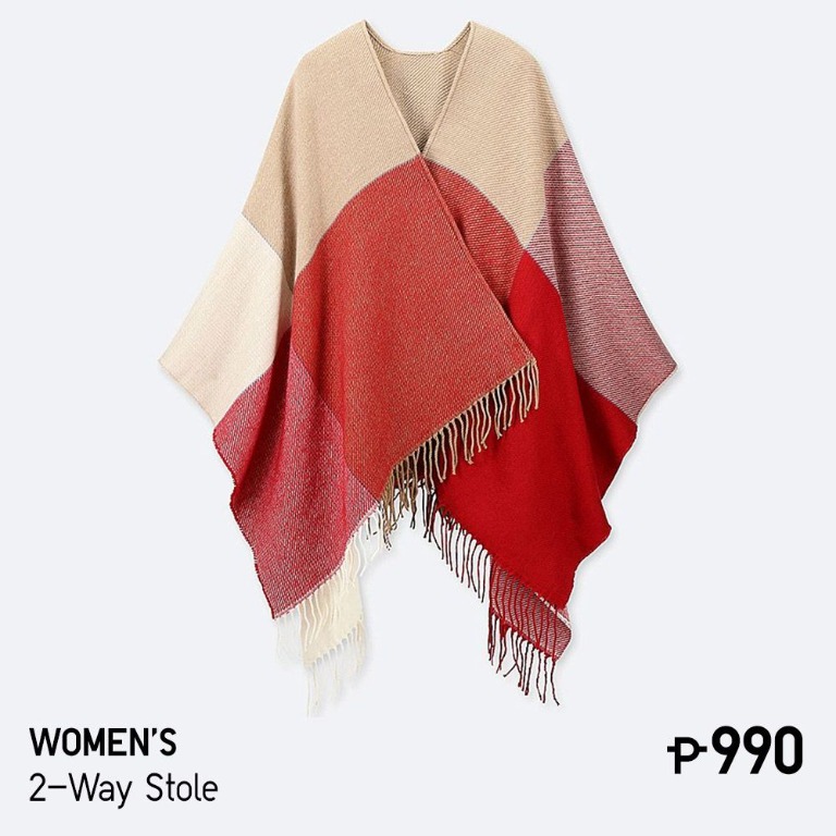 New! Uniqlo 2-Way Stole, Women's Fashion, Watches & Accessories ...