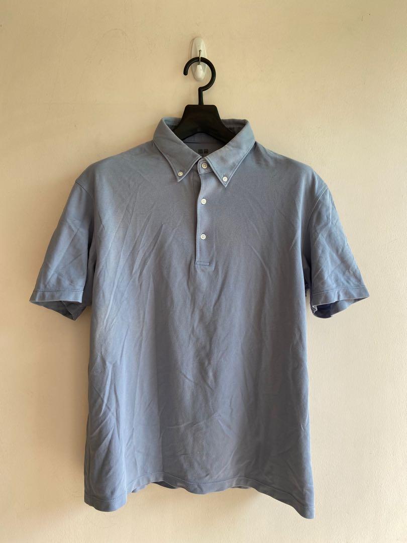 Uniqlo Light Blue Polo Top, Men's Fashion, Tops & Sets, Tshirts & Polo ...