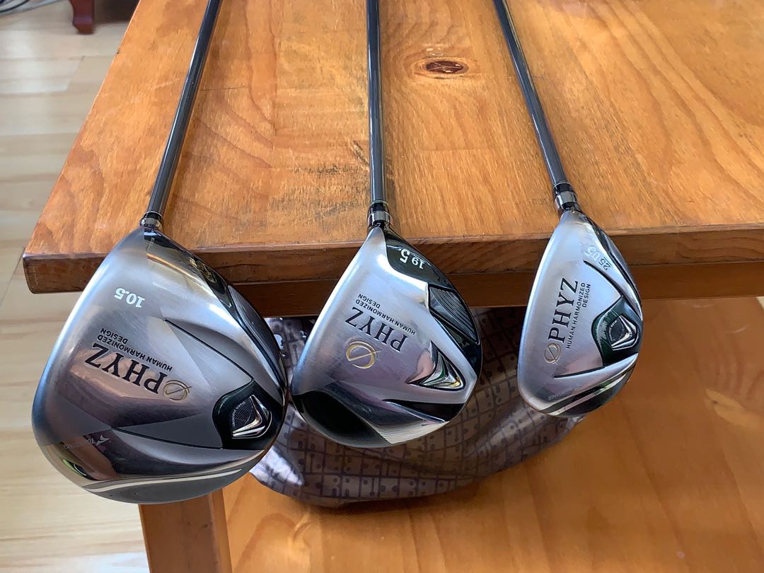Used Bridgestone Golf Phyz Mens Driver and Woods Set, Sports Equipment, Sports & Games, Golf on ...