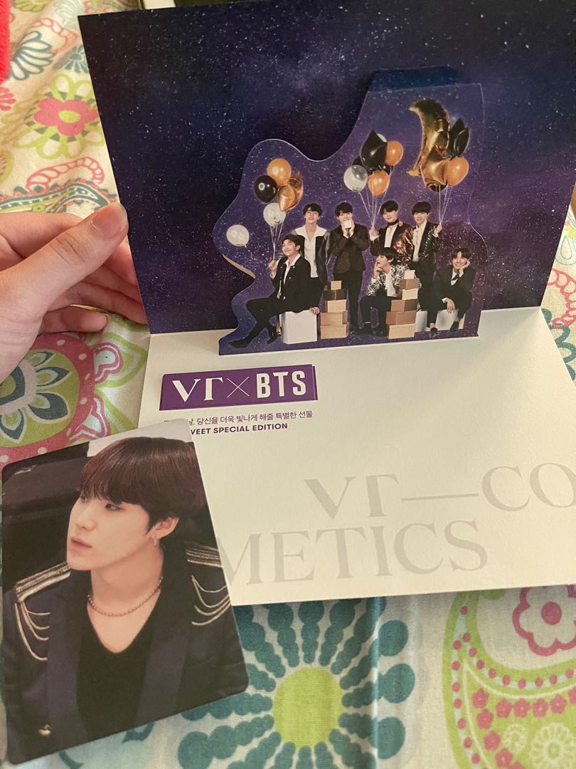 VT x BTS pop-up card + suga photocard, Hobbies & Toys, Memorabilia & Collectibles, K-Wave on ...