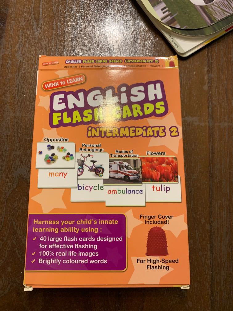 Wink to Learn English Flashcards Intermediate 2, Hobbies & Toys, Toys ...