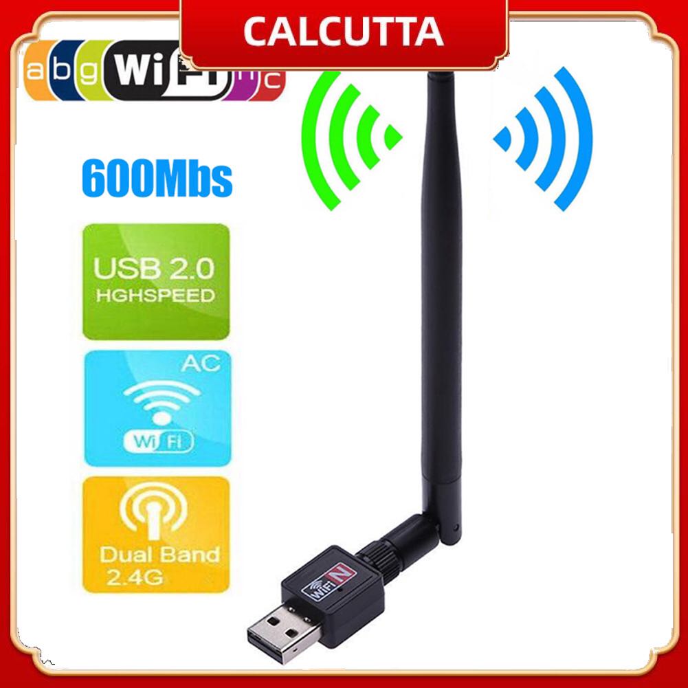 Wireless 600Mbps USB WiFi Router Adapter PC Network LAN Card Dongle ...