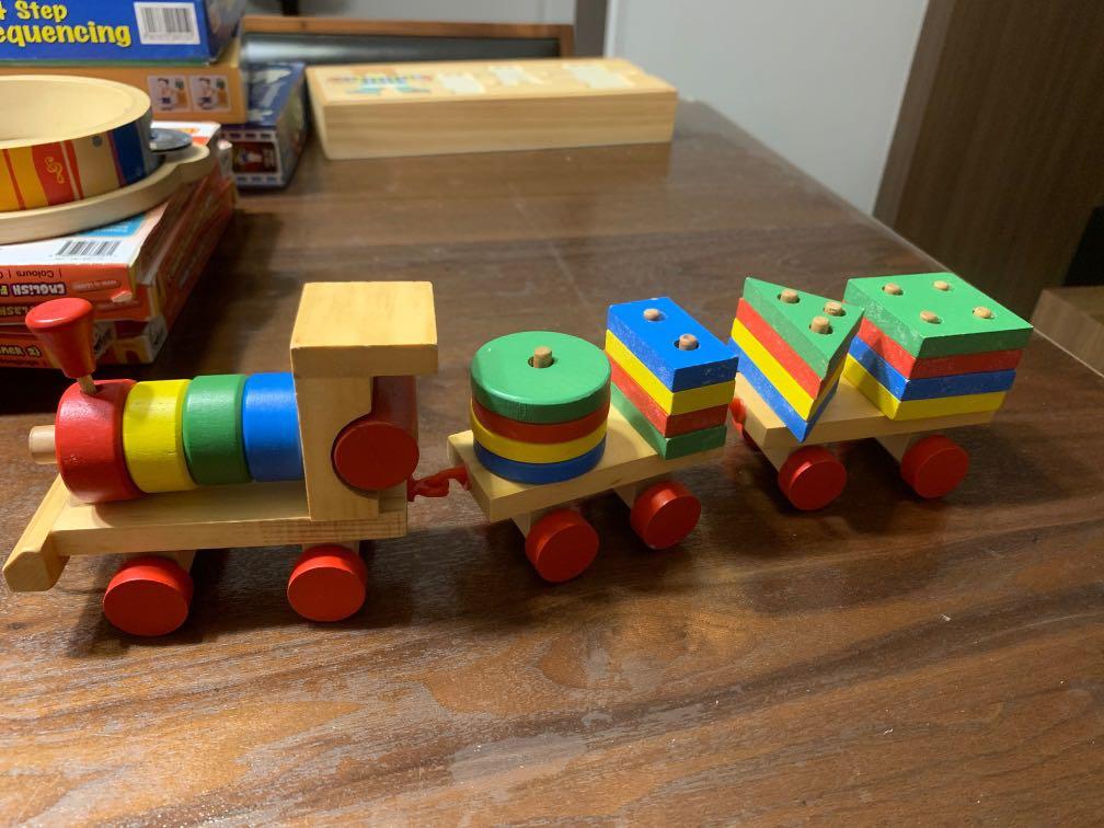 Wooden Mathematics Train, Hobbies & Toys, Toys & Games on Carousell