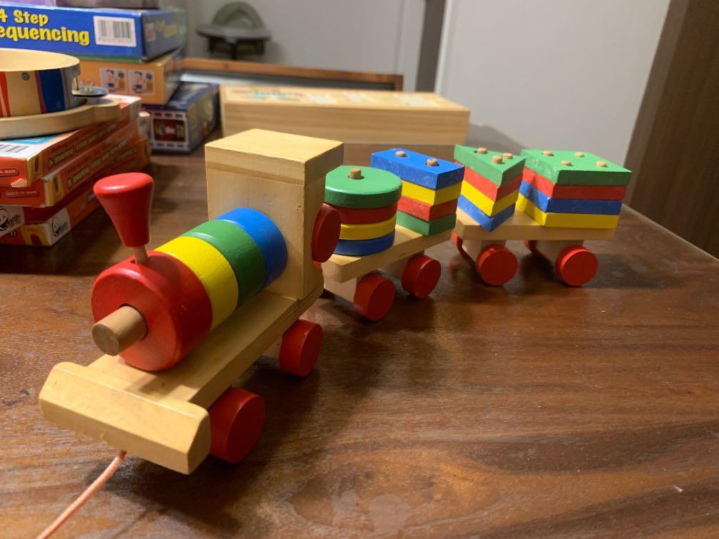 Wooden Mathematics Train, Hobbies & Toys, Toys & Games on Carousell