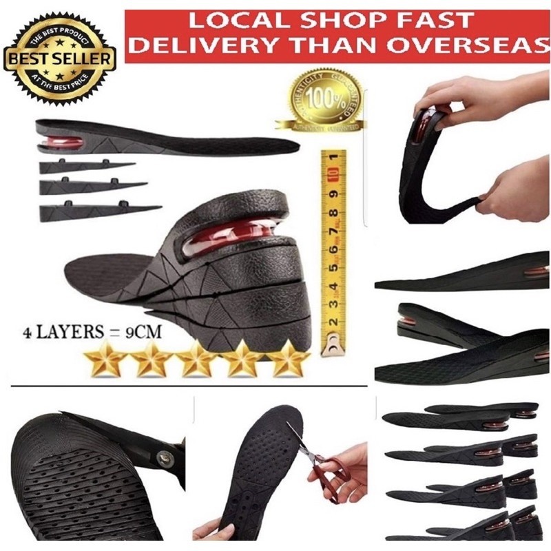 4 layer 3-7.5cm height enhancer, Men's Fashion, Footwear, Casual Shoes ...