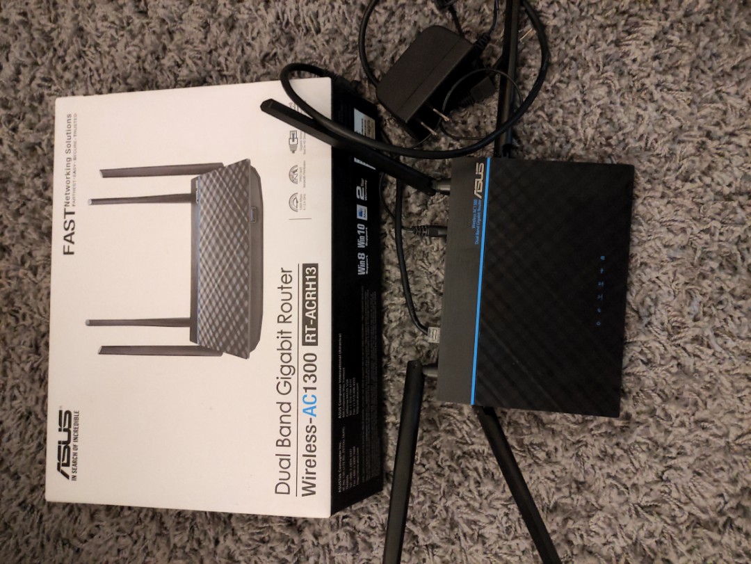 Asus Dual Band Gigabit Router AC1300 RT-ACRH13, Computers & Tech, Parts ...