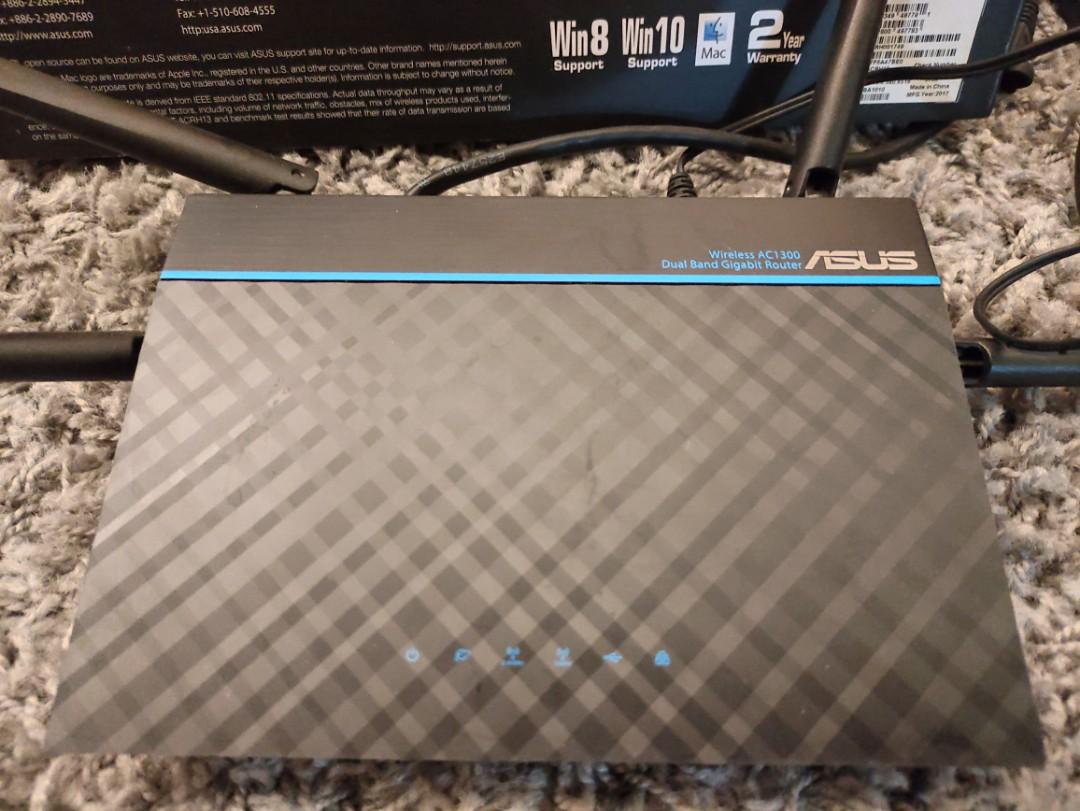 Asus Dual Band Gigabit Router AC1300 RT-ACRH13, Computers & Tech, Parts ...