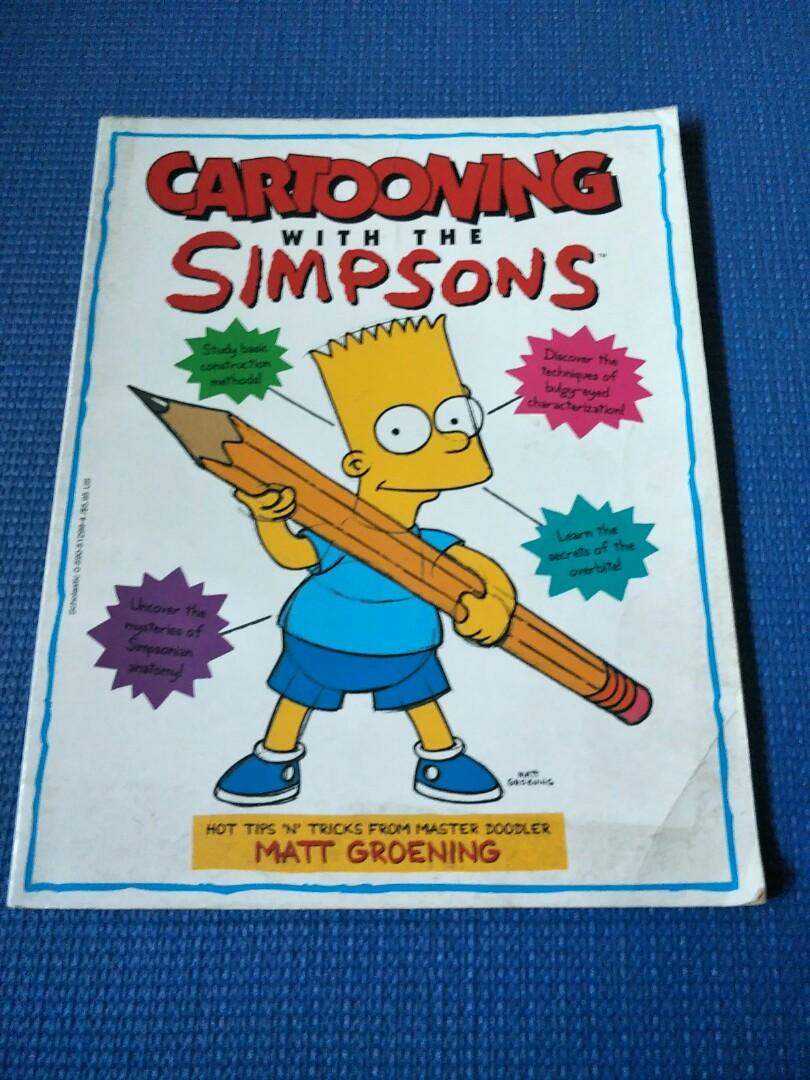 Cartooning with the Simpsons Drawing book, Hobbies & Toys, Books ...