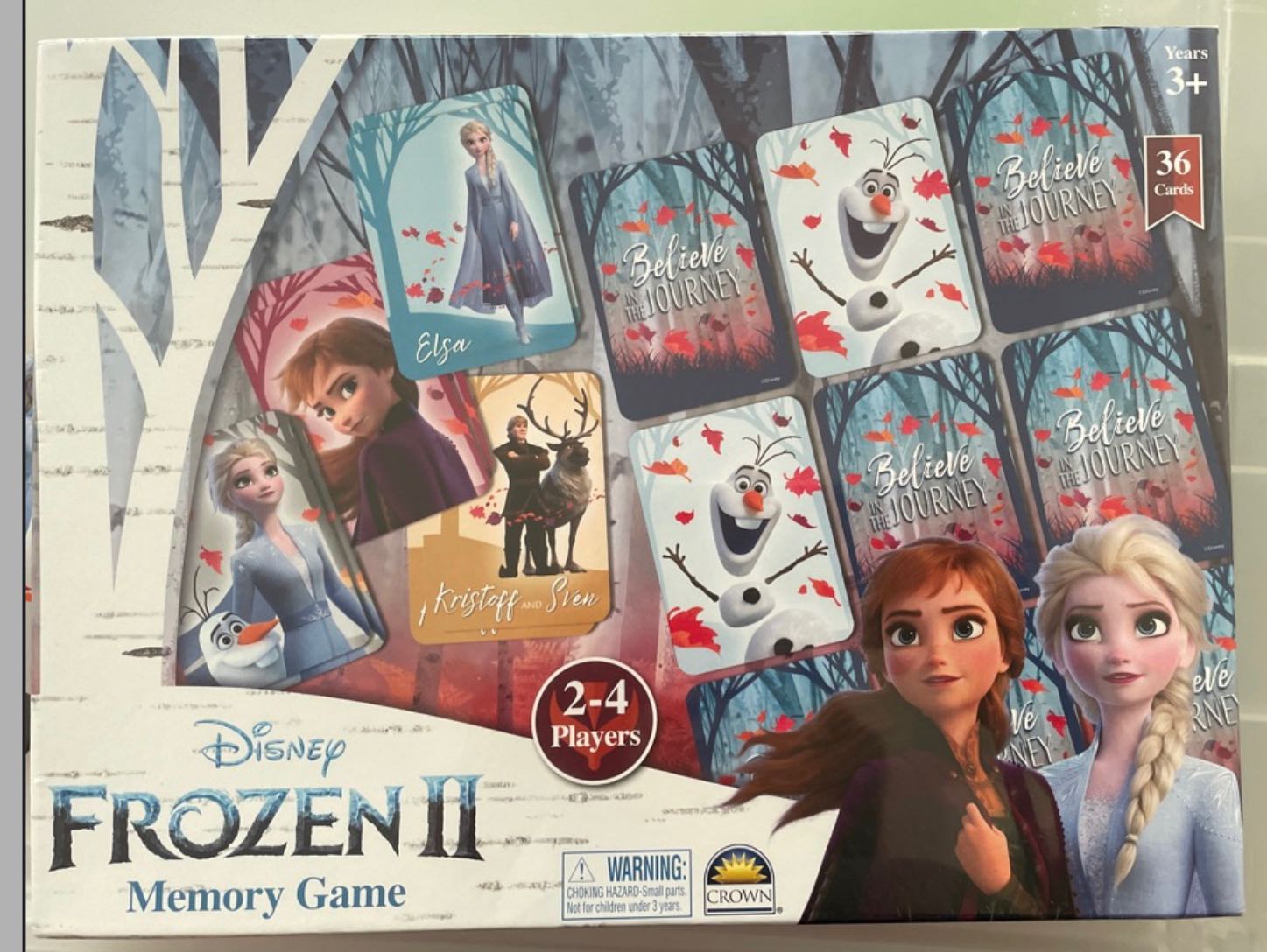 Frozen 2 Memory card game, Hobbies & Toys, Toys & Games on Carousell