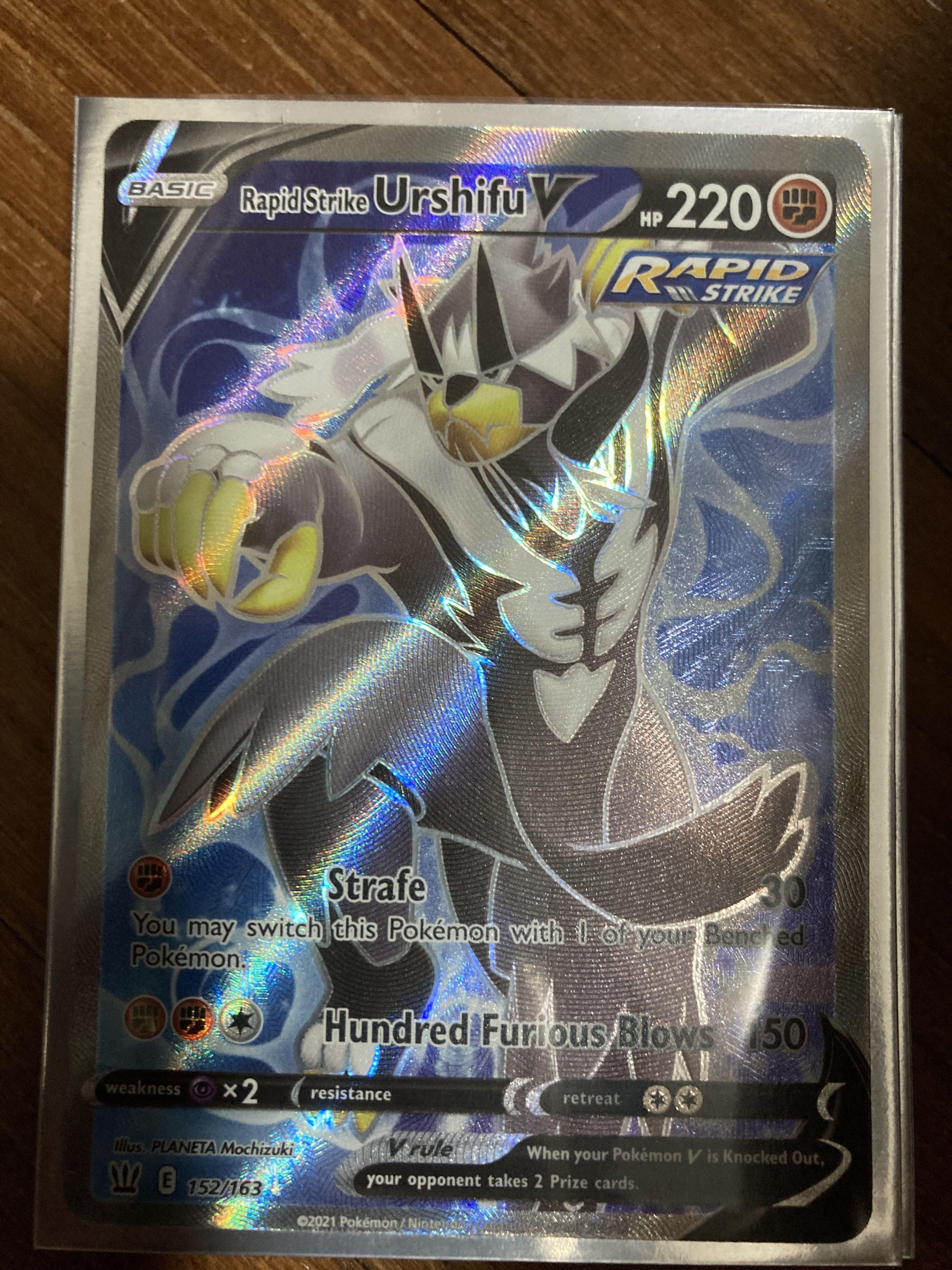 full art urshifu V pokemon battle styles , Hobbies & Toys, Toys & Games ...
