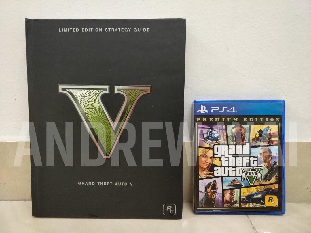 GTA V + Limited Edition Strategy guidebook, Video Gaming, Video Games ...