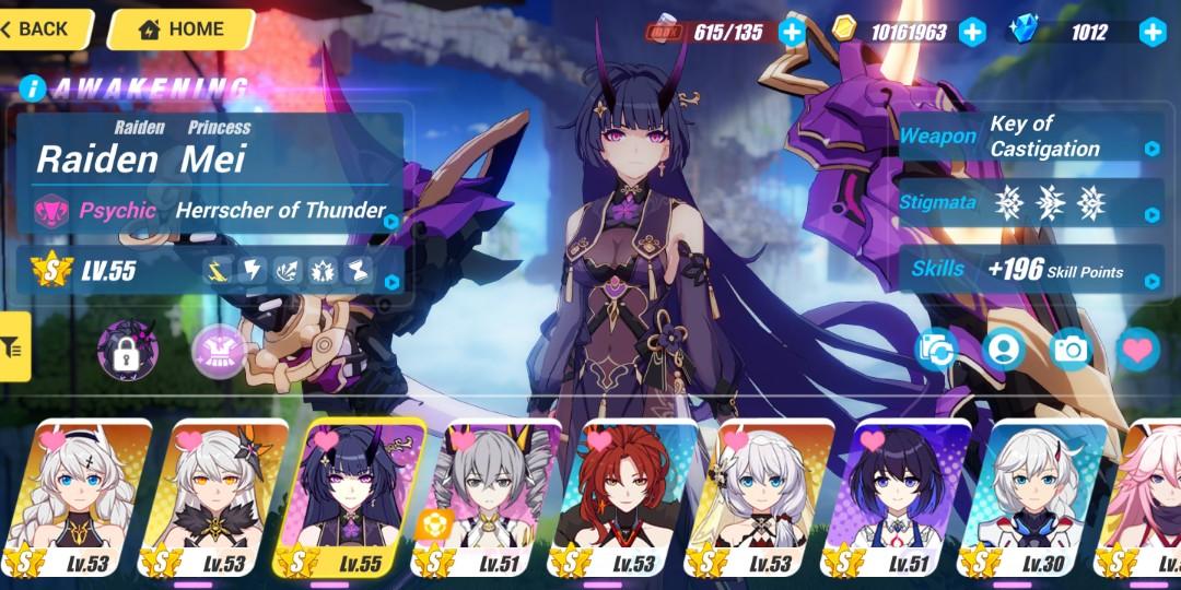 Honkai Impact 3 SEA Level 55 HoT+Costume Account, Video Gaming, Gaming ...
