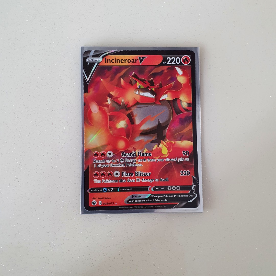 Incineroar V - pokemon tcg, Hobbies & Toys, Toys & Games on Carousell