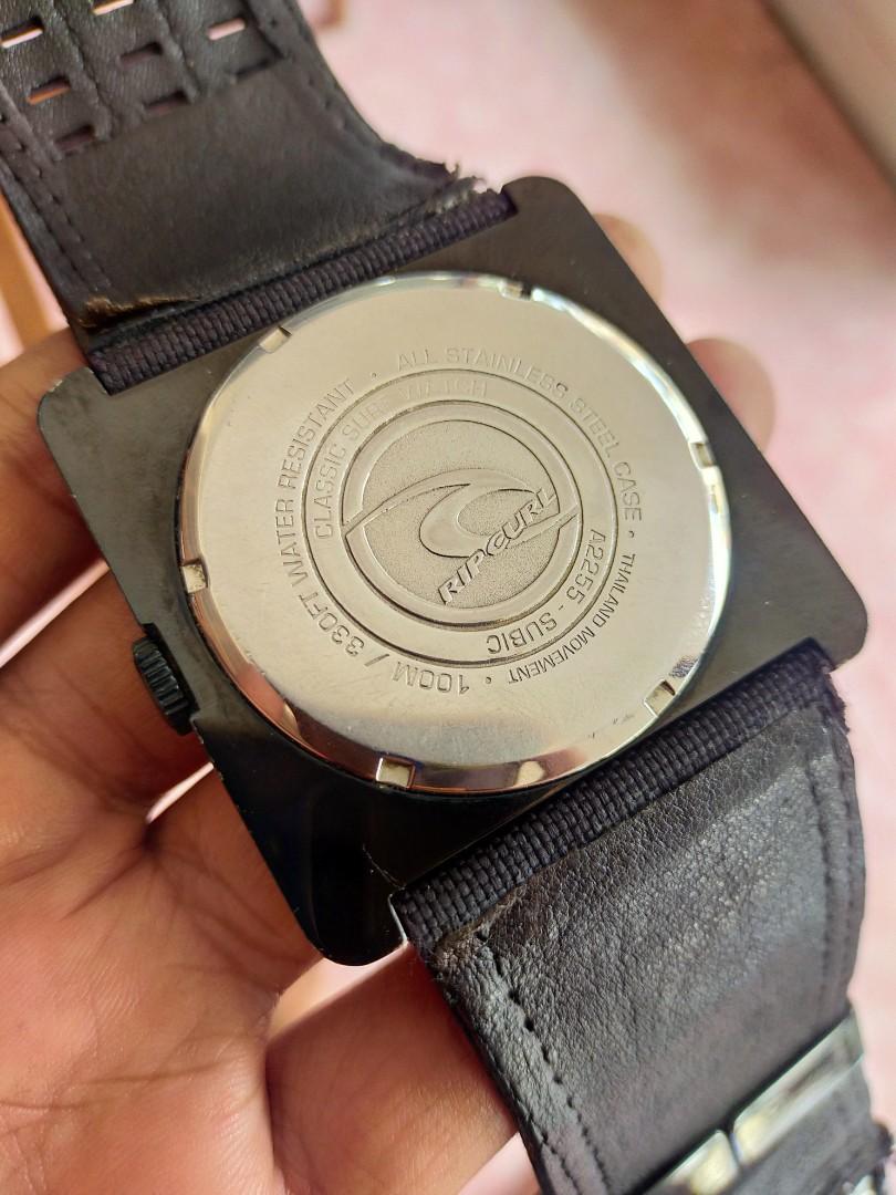 Jam Tangan Rip Curl Quartz All Original Full Set, Fesyen Pria, Jam ...